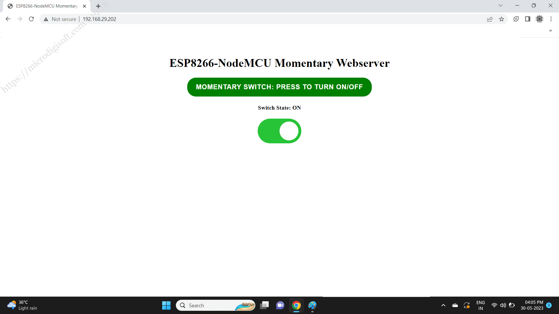 Esp8266 Nodemcu Momentary Switch On Web Server Control Gpio Outputs