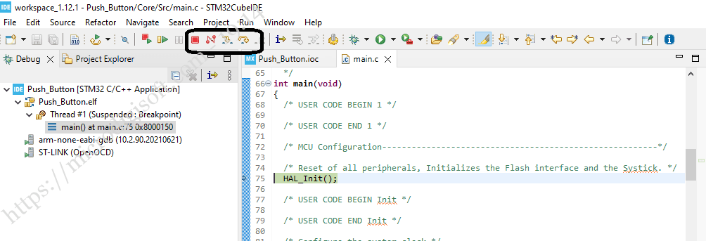 Reading Push Button With Stm32f103 Nucleo 64 Using Stm32cubeide