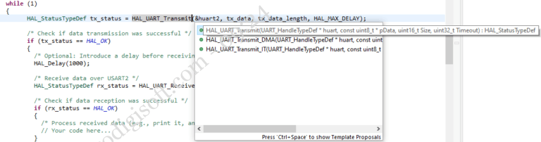 UART and USART Serial Communication with STM32F103 Nucleo-64