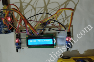 Arduino Speed Detector with IR Sensor on LCD Display