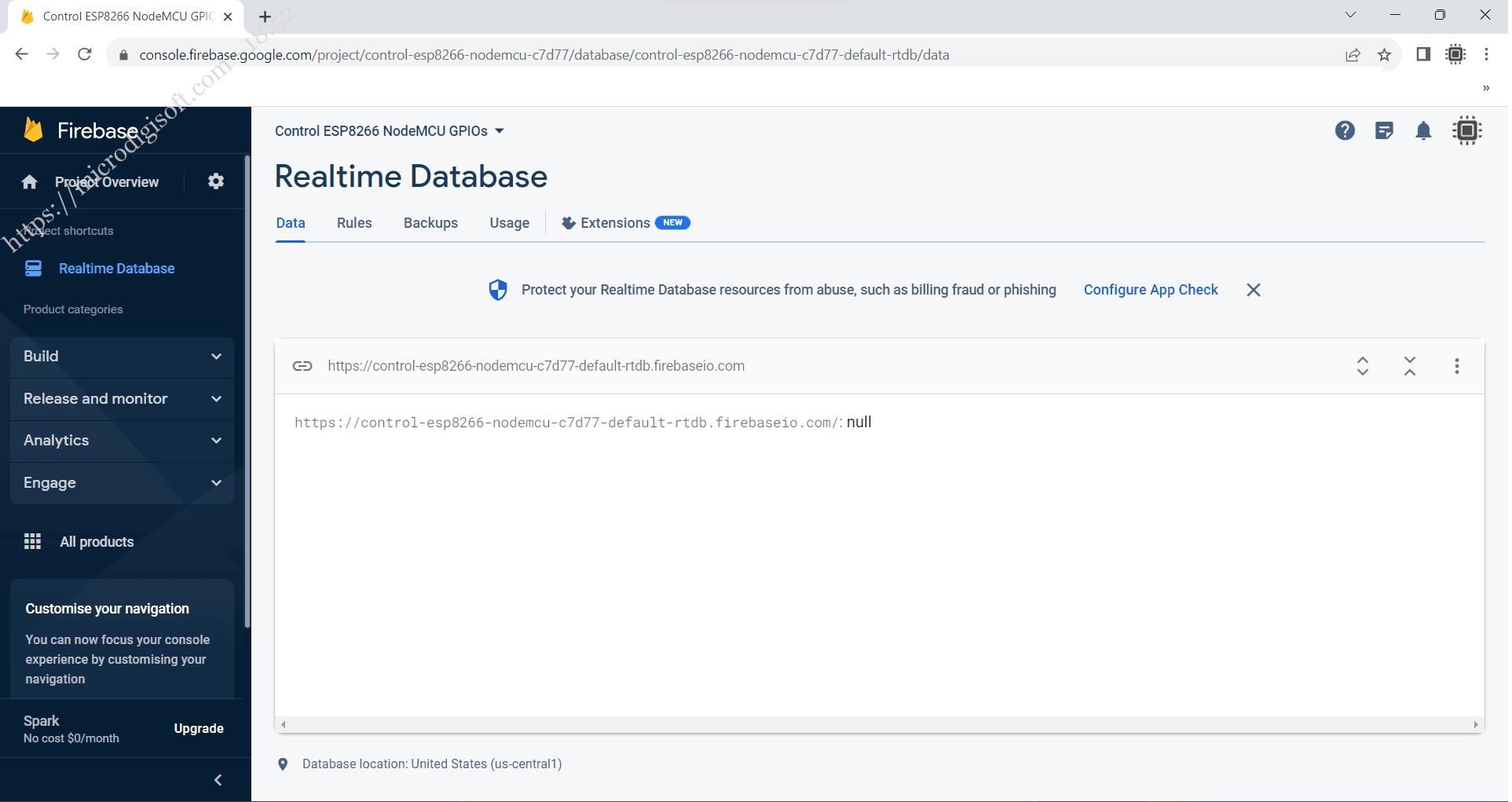 Esp8266 Nodemcu Data Logging Firebase Realtime Database