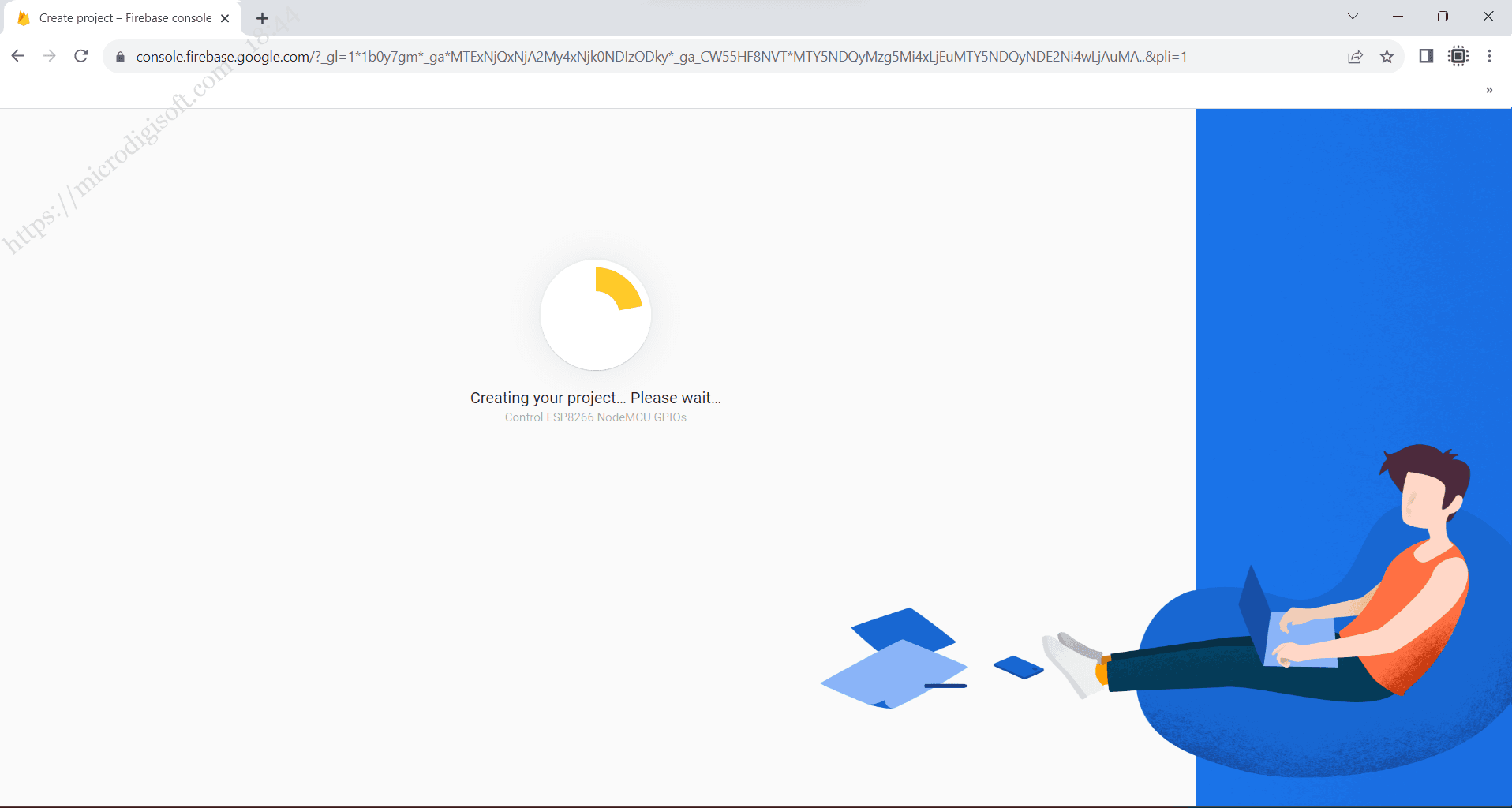 Connect ESP8266 to Google Firebase in Arduino IDE