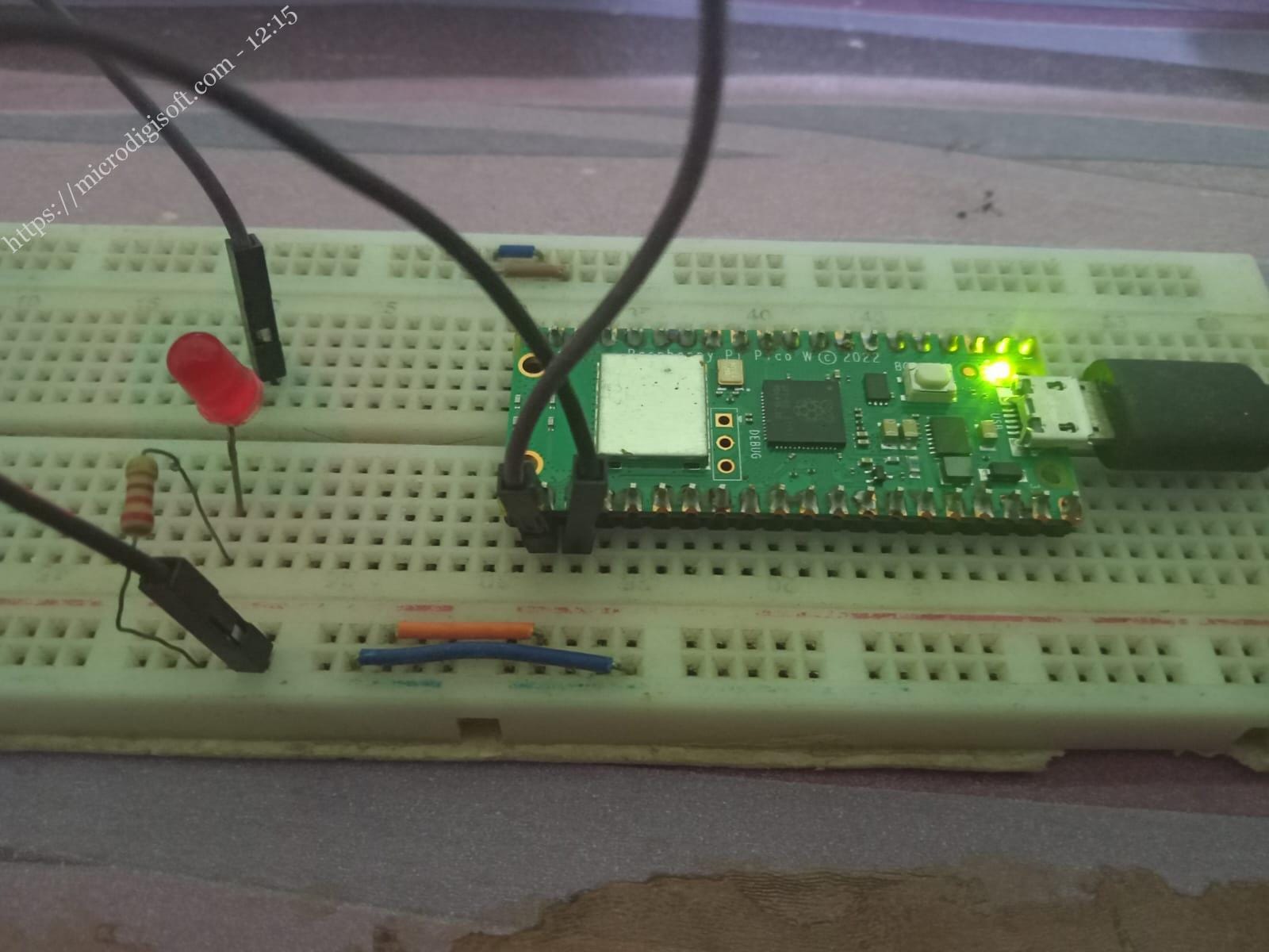 Raspberry Pi Pico W Flashing Firmware And Uploading Code Blinking Led