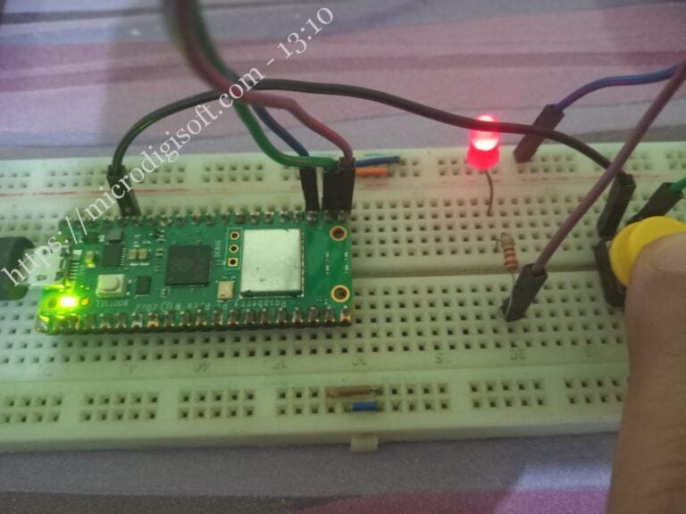 Gpio Programming On Raspberry Pi Pico W Digital Input And Output