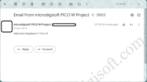 Sending Emails with Raspberry Pi Pico W and MicroPython SMTP Client