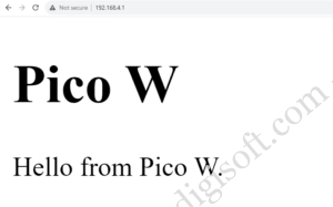 Raspberry Pi Pico W Soft Access Point Web Server