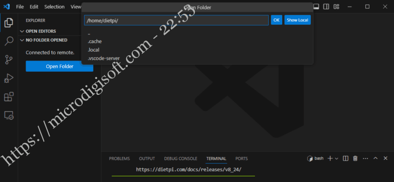 Install Visual Studio Code on Raspberry Pi (DietPi) for Programming over SSH