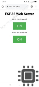 Control LEDs Using ESP32 WebServer in Arduino IDE
