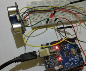 Distance Measurement by using HC-SR04 Sensor with Arduino