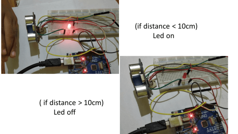 Distance Measurement by using HC-SR04 Sensor with Arduino