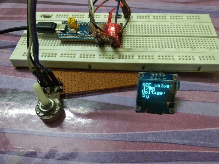 How to Use ADC in STM32 Blue Pill on OLED?