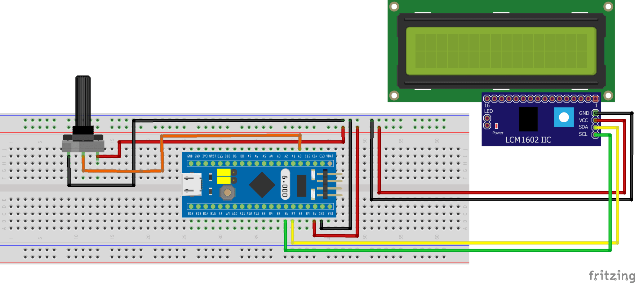 How to use ADC in STM32 -Analog value on LCD Display.