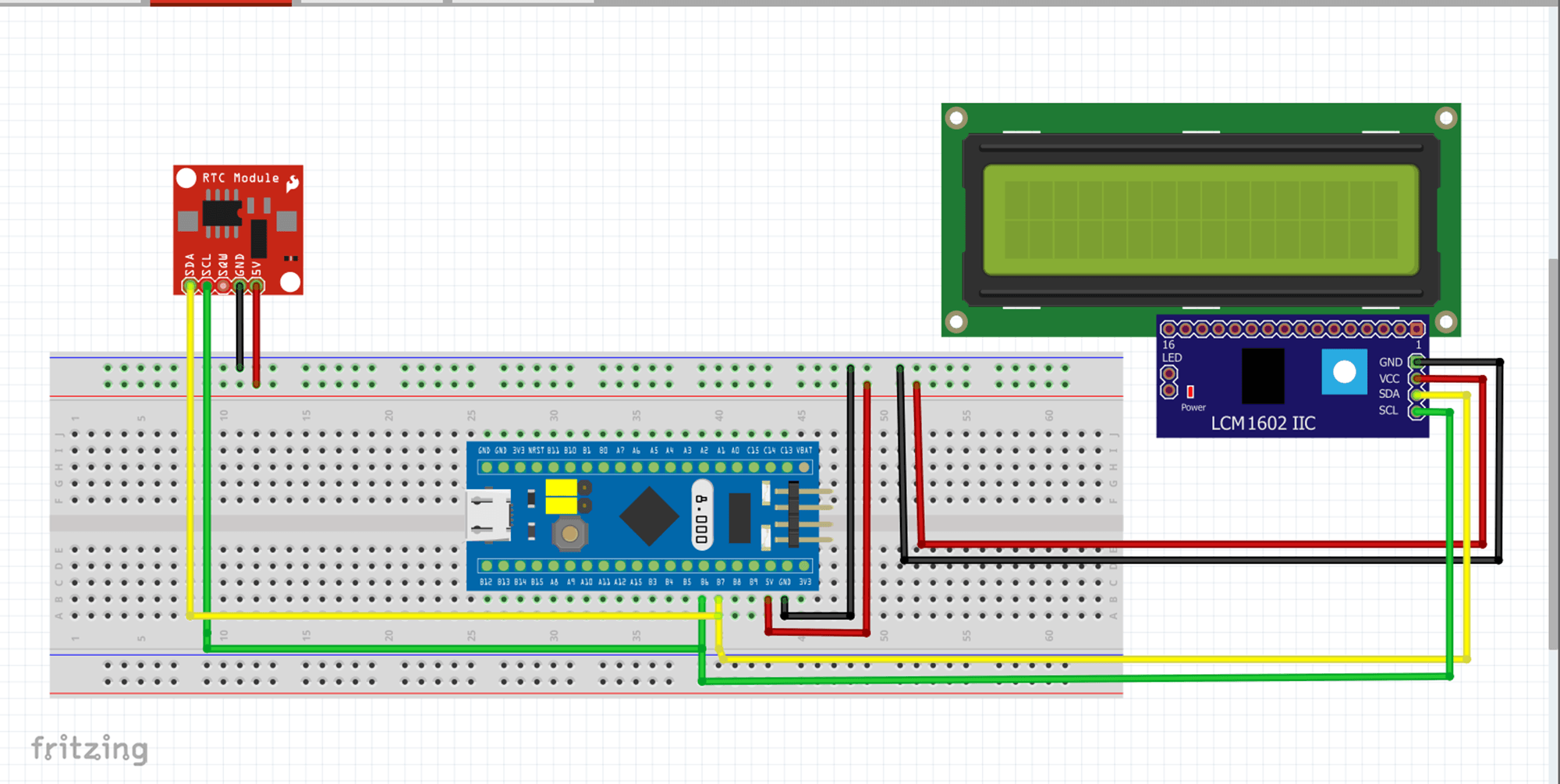 Interfacing DS3231 RTC module with STM32 Blue Pill Board