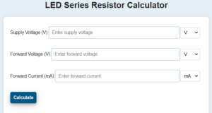 Online LED Series Resistor Calculator