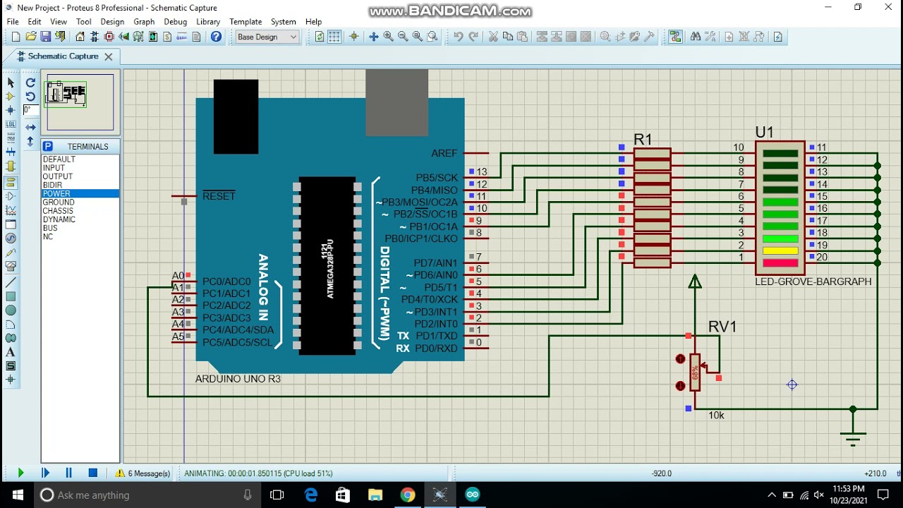 How to use 10-Segment LED Bar in Arduino Uno?